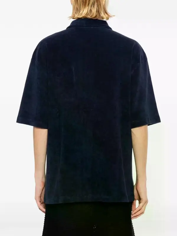 Moschino Terry-cloth Logo-patch Shirt