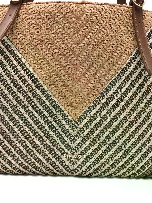 TWINSET Chevron Tote Bag