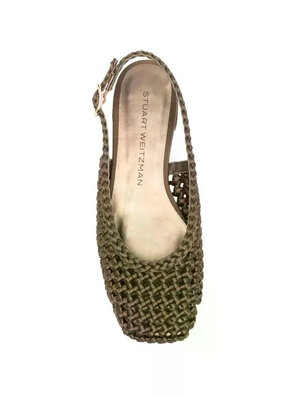 STUART WEITZMAN Woven Slingback Pumps