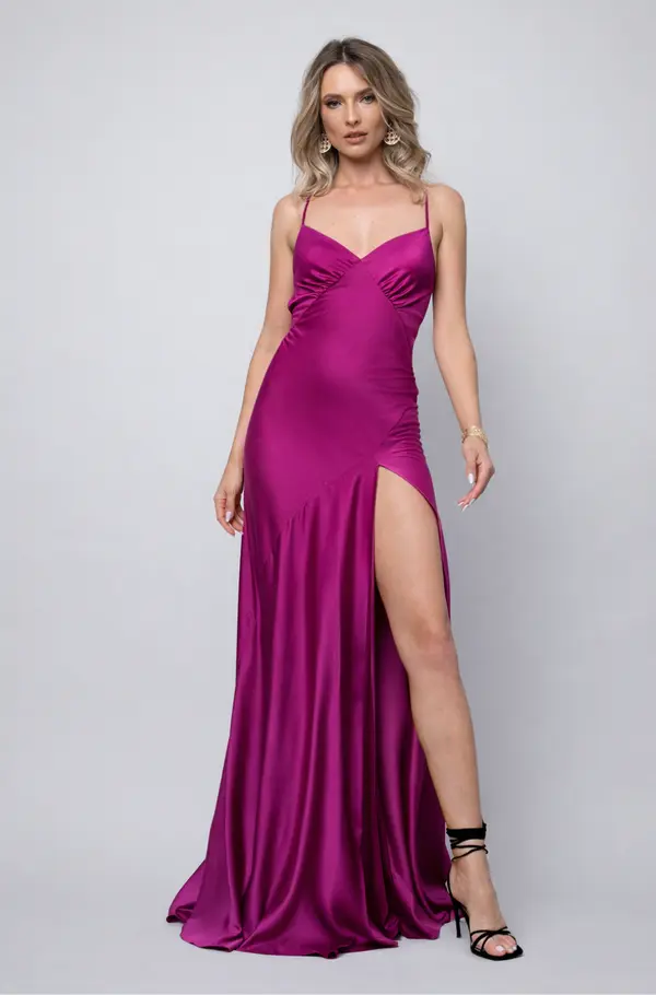 ROSERRY Seville Satin Maxi Dress - Pink