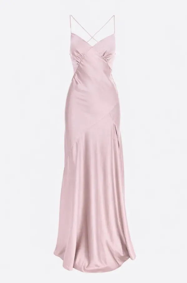ROSERRY Seville Satin Maxi Dress - Pink