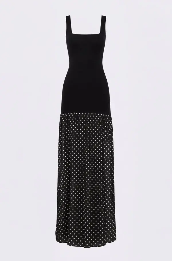 ROSERRY London Dots Maxi Dress - Black