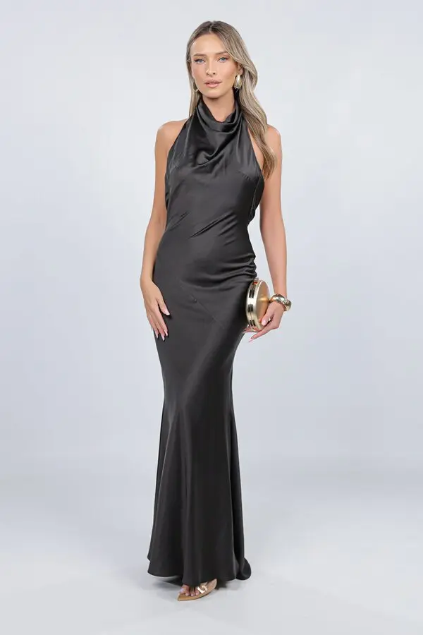 ROSERRY Capri Maxi Dress - Black