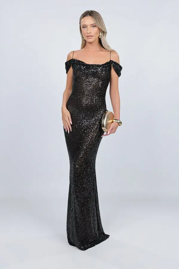 ROSERRY Miami Sequin Maxi Dress