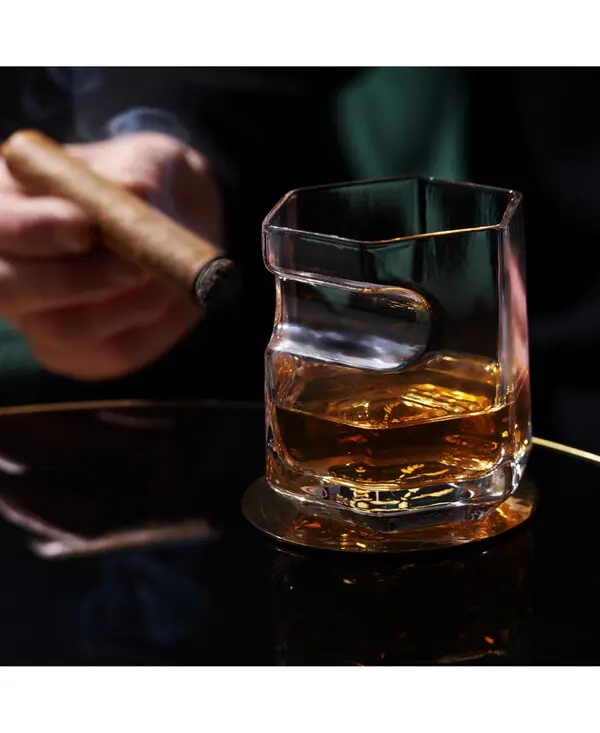 VISKI Raye Crystal Cigar Glass