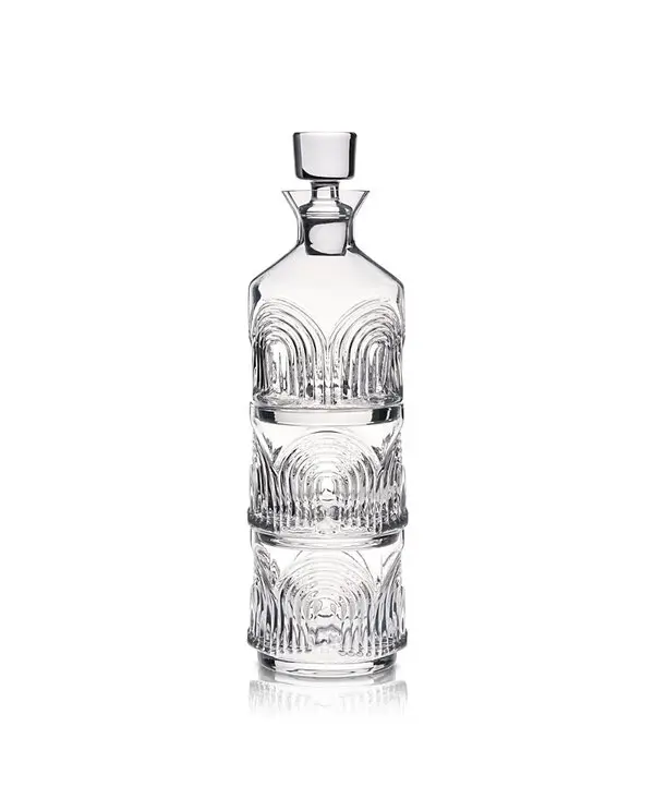 VISKI Deco Beau 3-piece Crystal Stacking Decanter - Clear