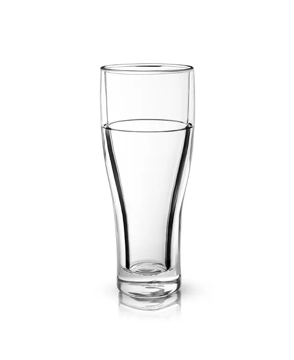 VISKI Glacier Double Walled Chilling Beer Glass - Clear