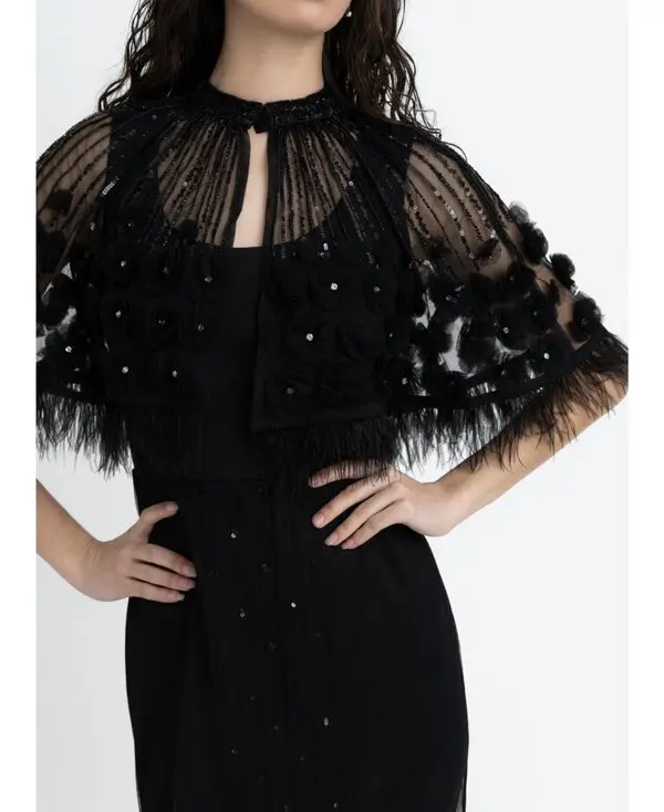 RAISHMA Catalina Gown With Cape