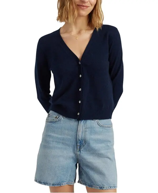 Chinti & Parker Air Pure Cashmere Cardigan - Navy