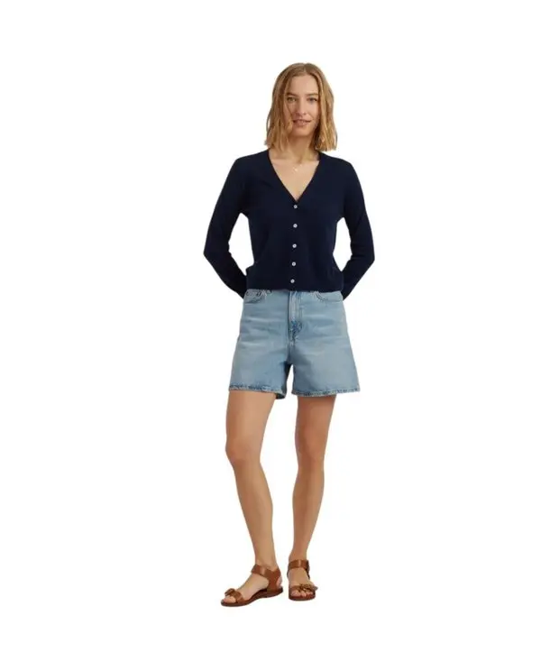 Chinti & Parker Air Pure Cashmere Cardigan - Navy