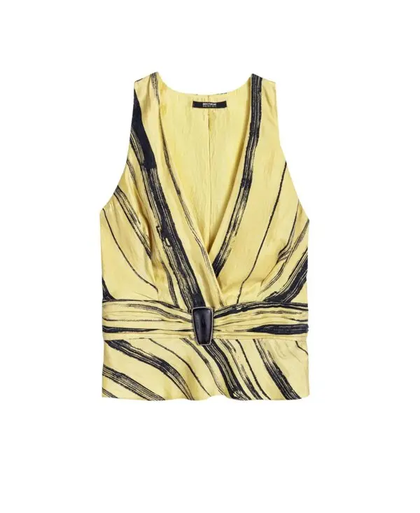 NOCTURNE Printed Sleeveless Blouse