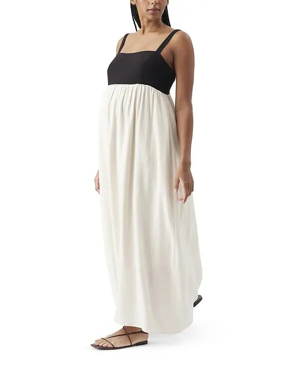 RIPE MATERNITY Olivia Maxi Dress - Natural/black