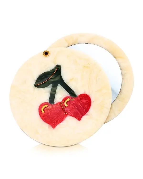 SOLAR ECLIPSE Compact Mirror - Cherry Hearts