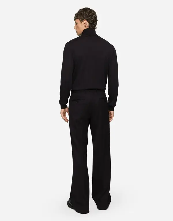 Dolce & Gabbana Extra-fine Cashmere Turtleneck Sweater - Blue