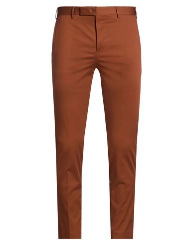 PT TORINO Cotton Blend Tapered Leg Trousers - Brown