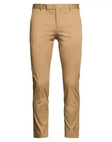 PT TORINO Cotton Blend Tapered Leg Trousers - Camel