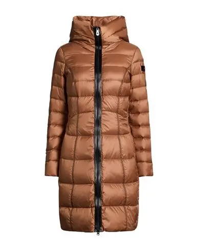 Peuterey Puffer Coat With Hood And Long Sleeves - Camel
