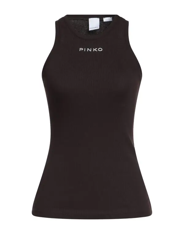 Pinko Ribbed Cotton-elastane Tank Top
