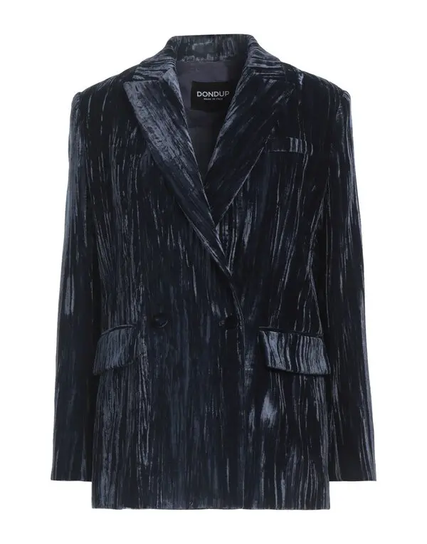 DONDUP Velvet Double-breasted Blazer