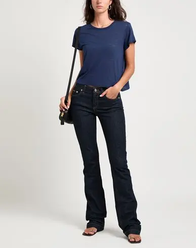 TOM FORD T-shirt In Cotton And Polyester - Navy