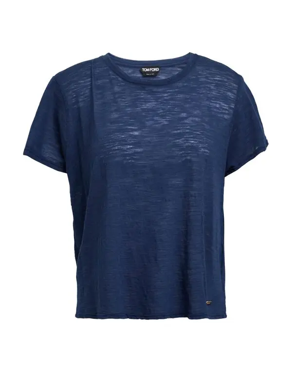TOM FORD T-shirt In Cotton And Polyester - Navy