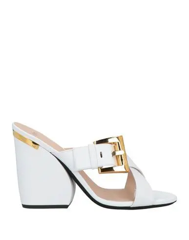 N°21 Leather Sandals With Appliqués - White