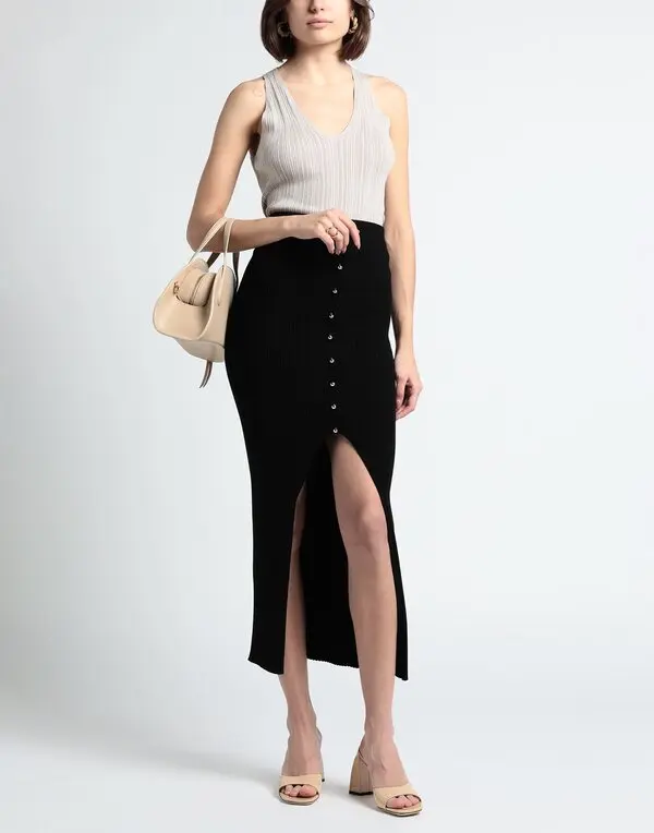 DONDUP Ribbed Knit Maxi Skirt