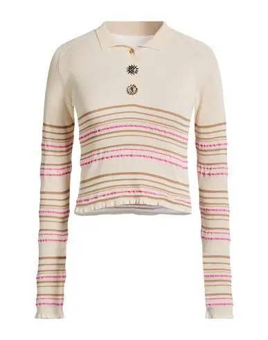 Jacquemus Intarsia-knit Striped Sweater - Beige