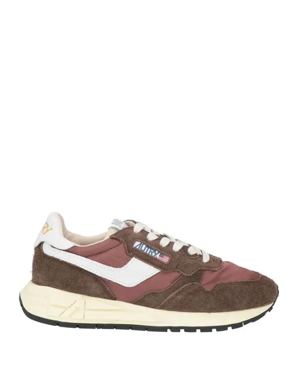 AUTRY Low-top Leather And Nylon Sneakers - Brown