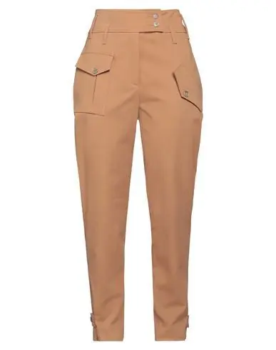 Eleventy Cotton-elastane Wide Leg Trousers - Camel