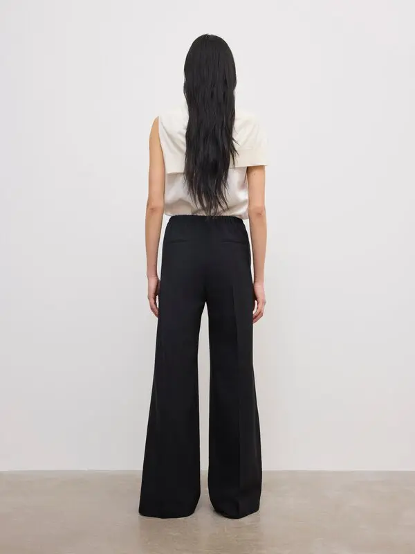 HOUSE OF DAGMAR Elastic Wool Trousers