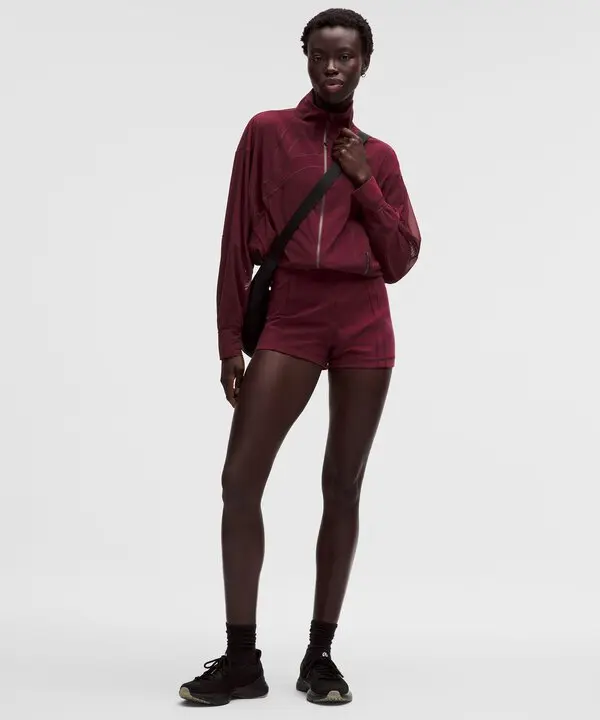Lululemon Define Micro Short - Burgundy Bay