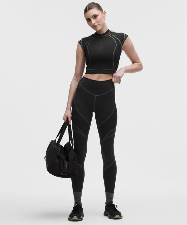 Lululemon Everlux Panelled High-rise 25" Tights - Black