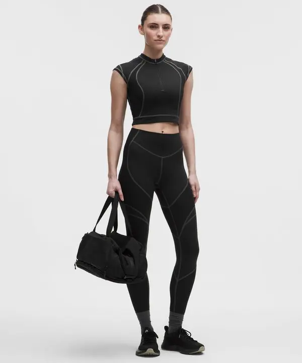 Lululemon Everlux Panelled Short-sleeve Shirt - Black