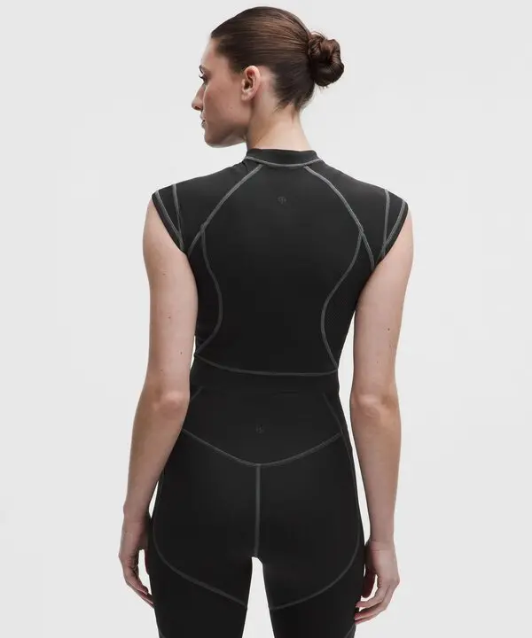 Lululemon Everlux Panelled Short-sleeve Shirt - Black