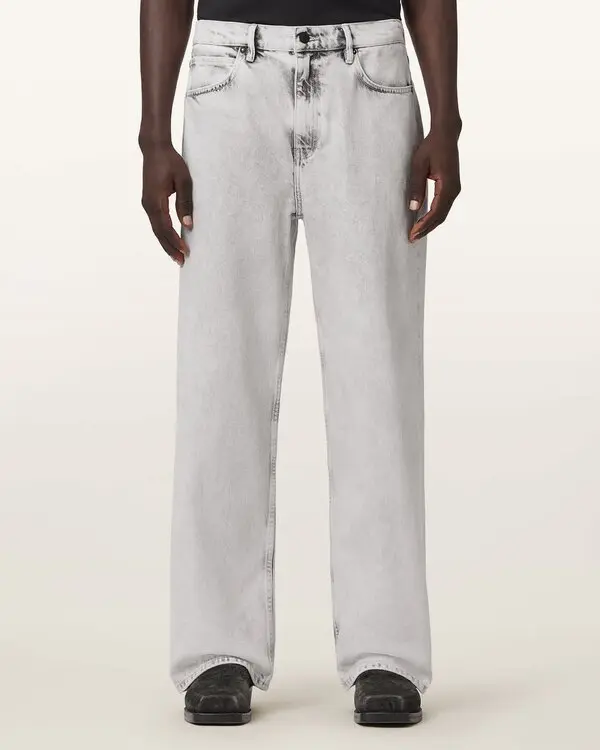 ALLSAINTS Lenny Wide Leg Jeans - Grey