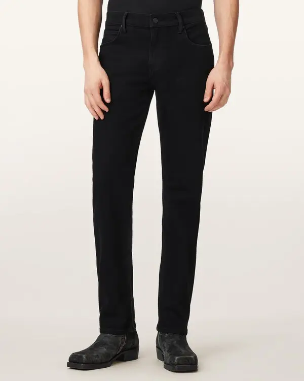 ALLSAINTS Sid Comfort Denim Skinny Jeans - Jet Black