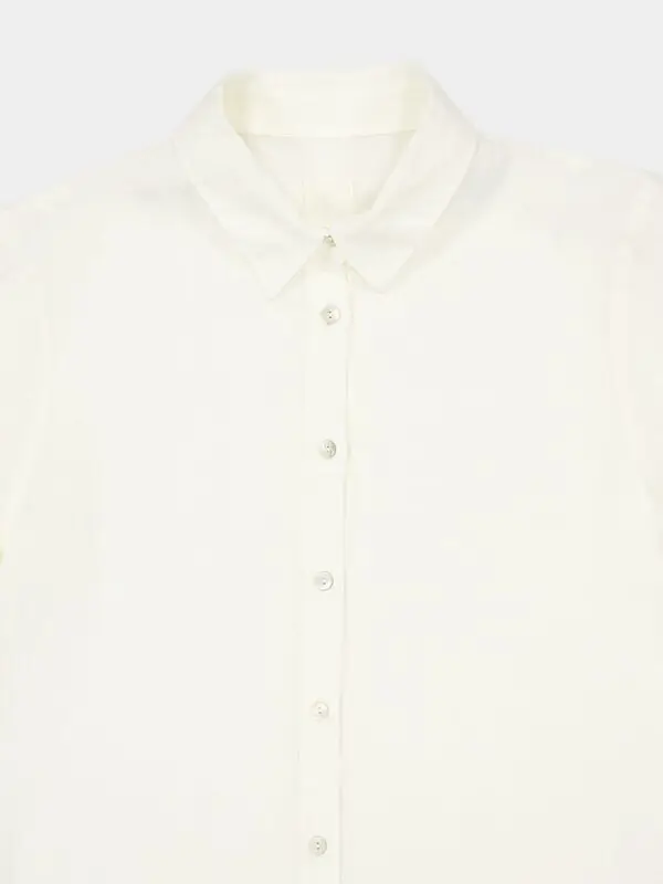 120% Lino Linen Maxi Shirt Dress