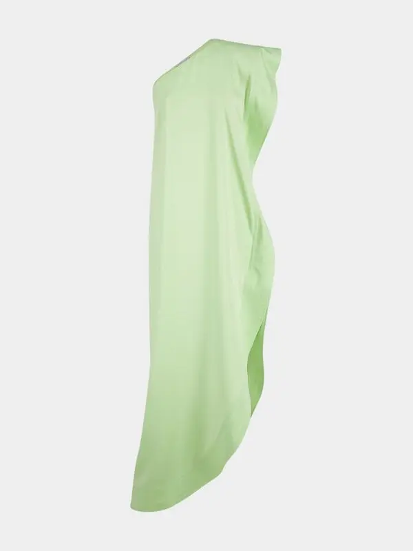 Stella McCartney Asymmetric Sleeveless Maxi Dress - Green