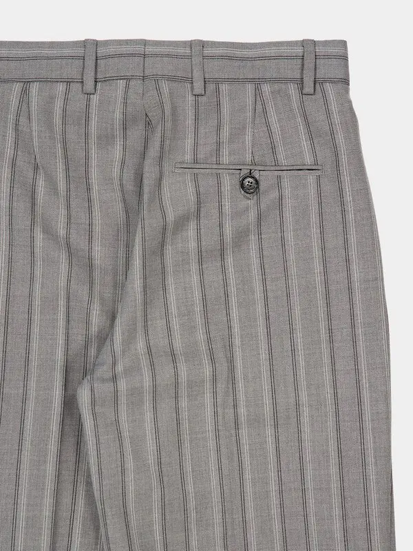 Stella McCartney Melange Striped Trousers - Grey