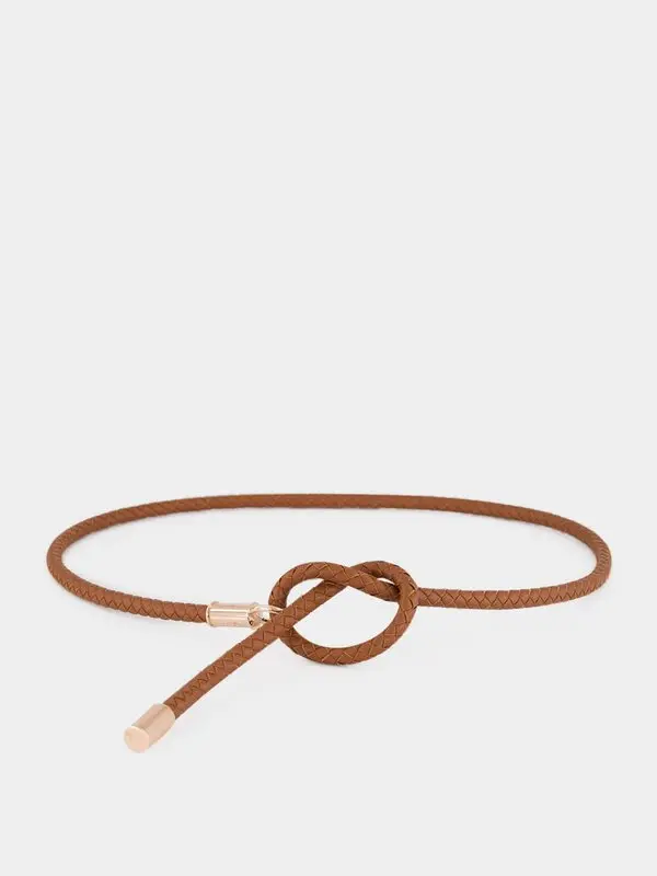 Gabriela Hearst Braided Leather Rope Belt - Brown