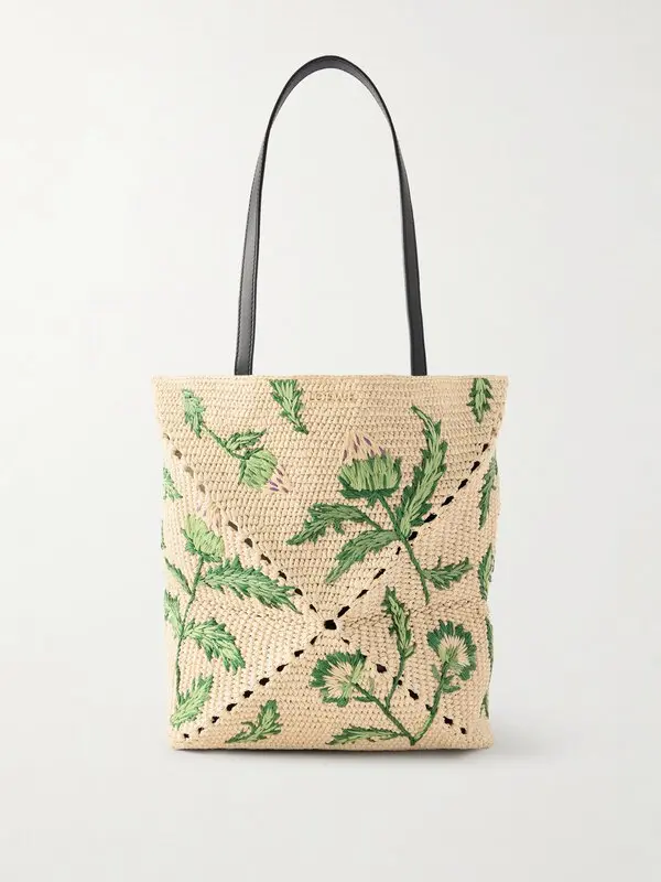 Loewe X Paula's Ibiza Puzzle Fold Raffia Tote Bag - Neutrals