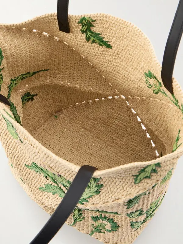 Loewe X Paula's Ibiza Puzzle Fold Raffia Tote Bag - Neutrals