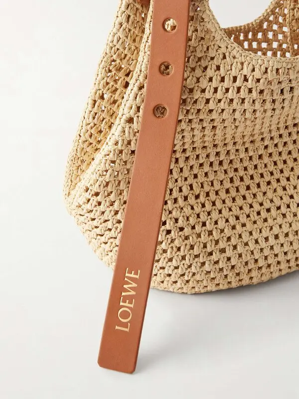 Loewe The Punch Hole Raffia Shoulder Bag