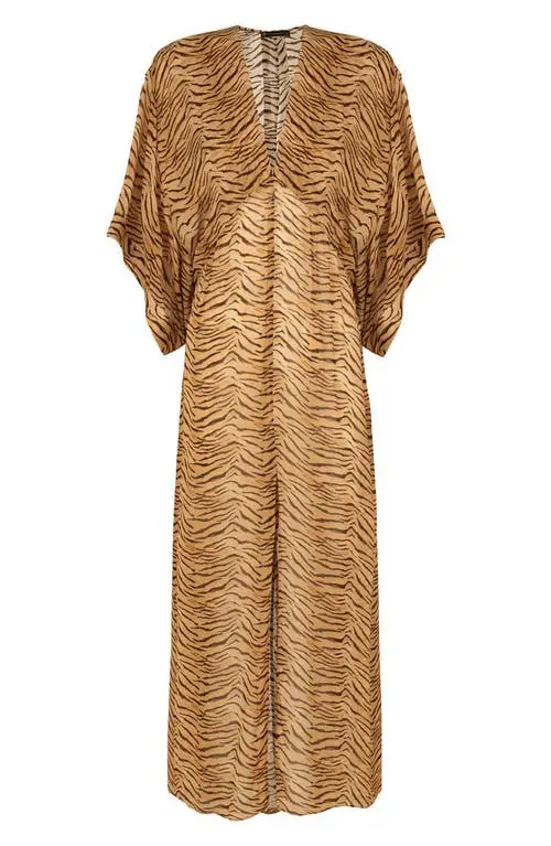 VIX PAULA HERMANNY Megan Dolman Sleeve Maxi Cover-up Dress - Multi