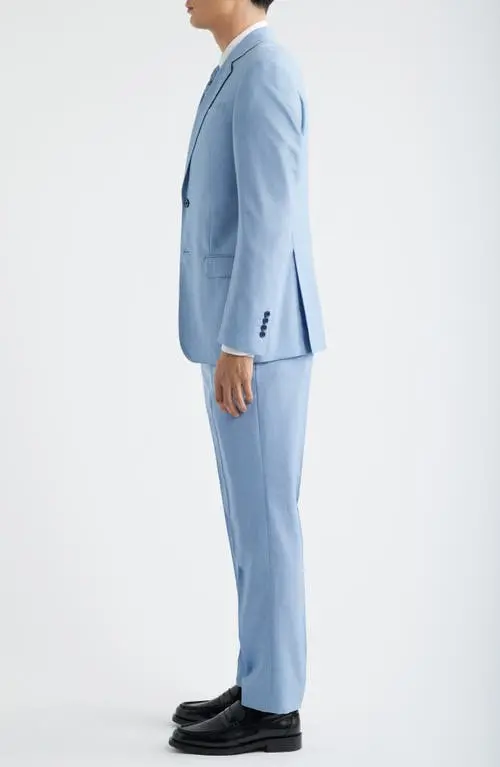 Emporio Armani Mélange Wool & Silk Blend Suit - Light Blue