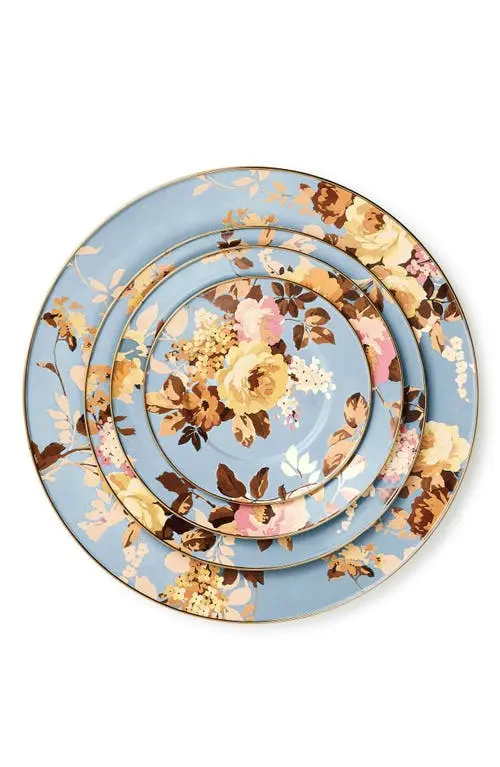 MACKENZIE-CHILDS Wild Rose Slate Salad Plate