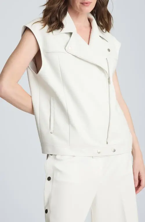 KENNETH COLE Moto Vest - Pure White