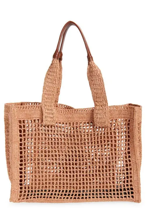 Chloé Crochet Raffia Tote Bag - Summery Beige