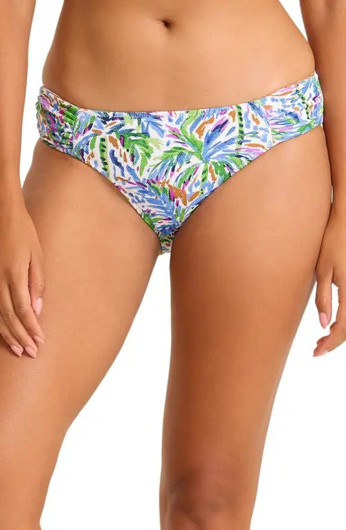 Tommy Bahama Poolside Palms Upf 50+ Hipster Bikini Bottoms - Four Leaf Clover